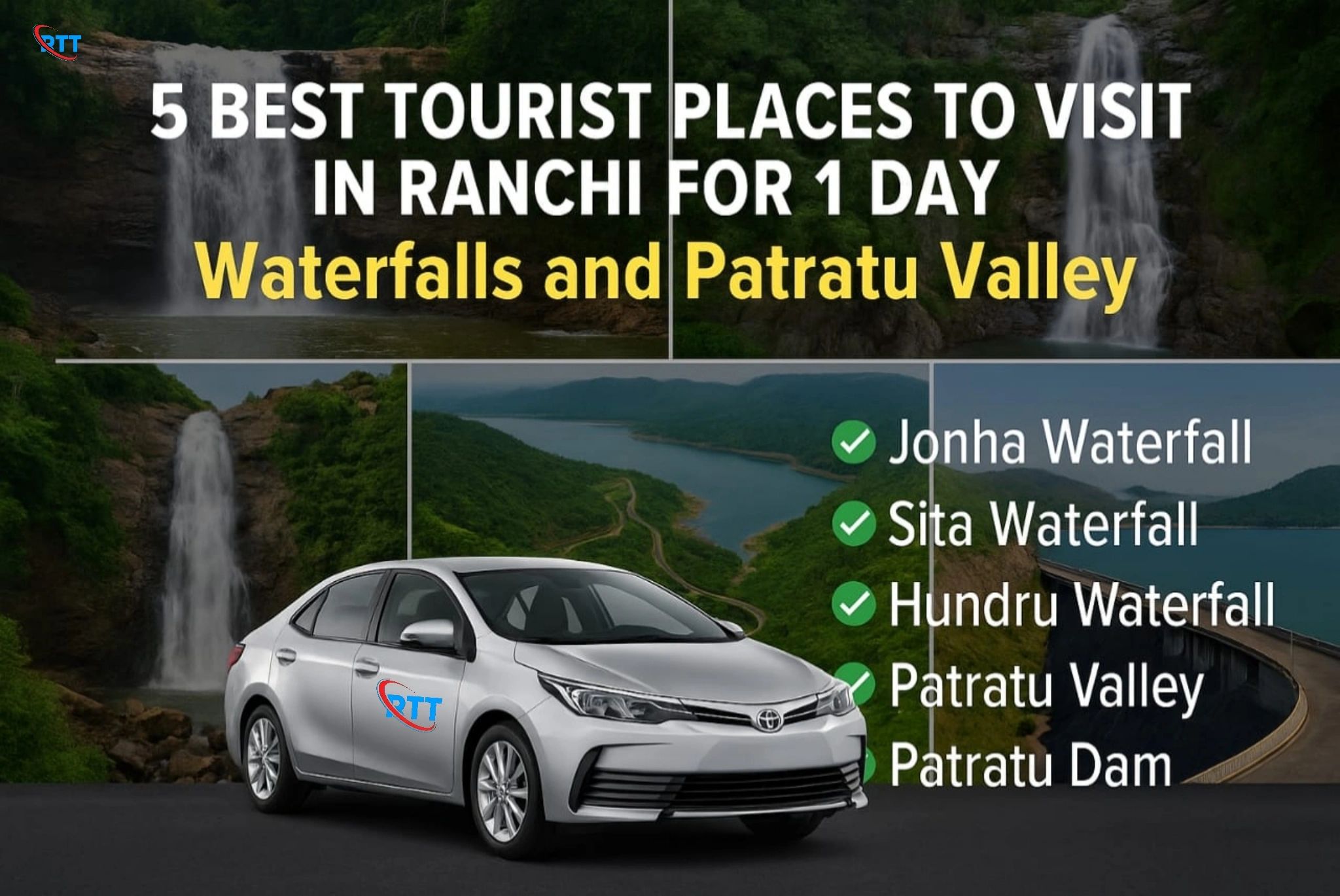 5 Best Tourist Places to visit in Ranchi for 1 Day